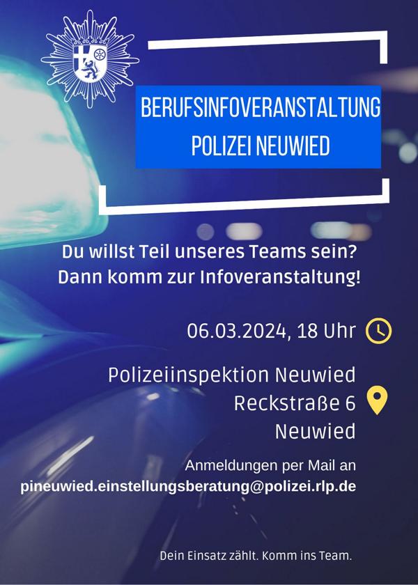 Berufsinfotag bei der Polizei Neuwied! - News Koblenz